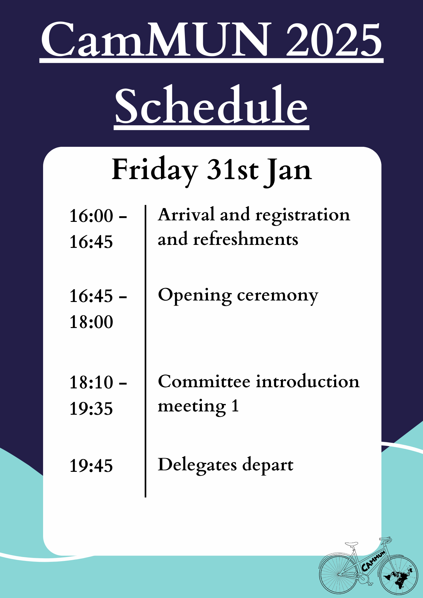 Schedule – CamMUN